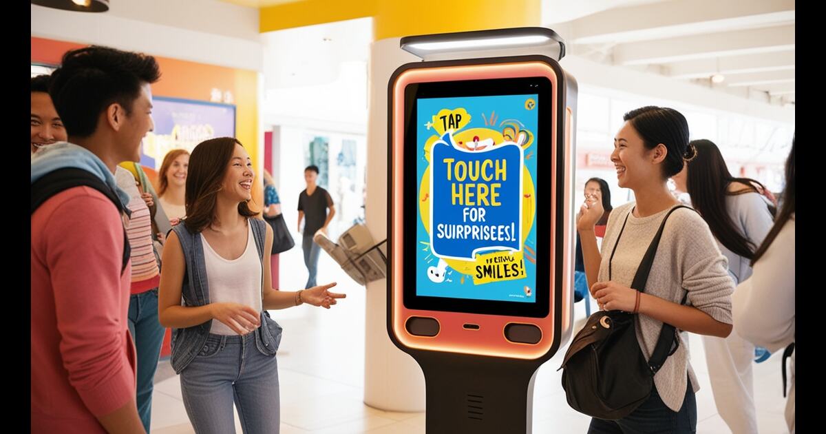 "Humorous Digital Kiosk Incidents and User Interaction"